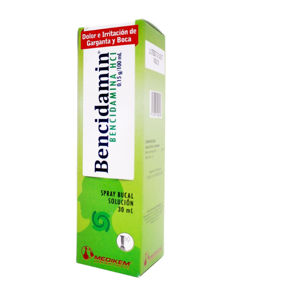Bencidamin spray bucal frasco x 30 ml - Siman El Salvador