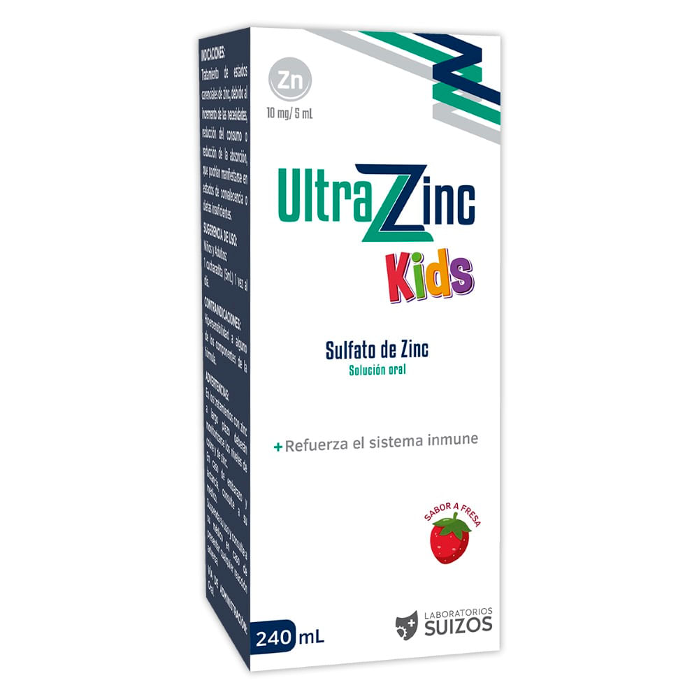 Ultra zinc kids 10mg solucion oral 240ml - Siman El Salvador