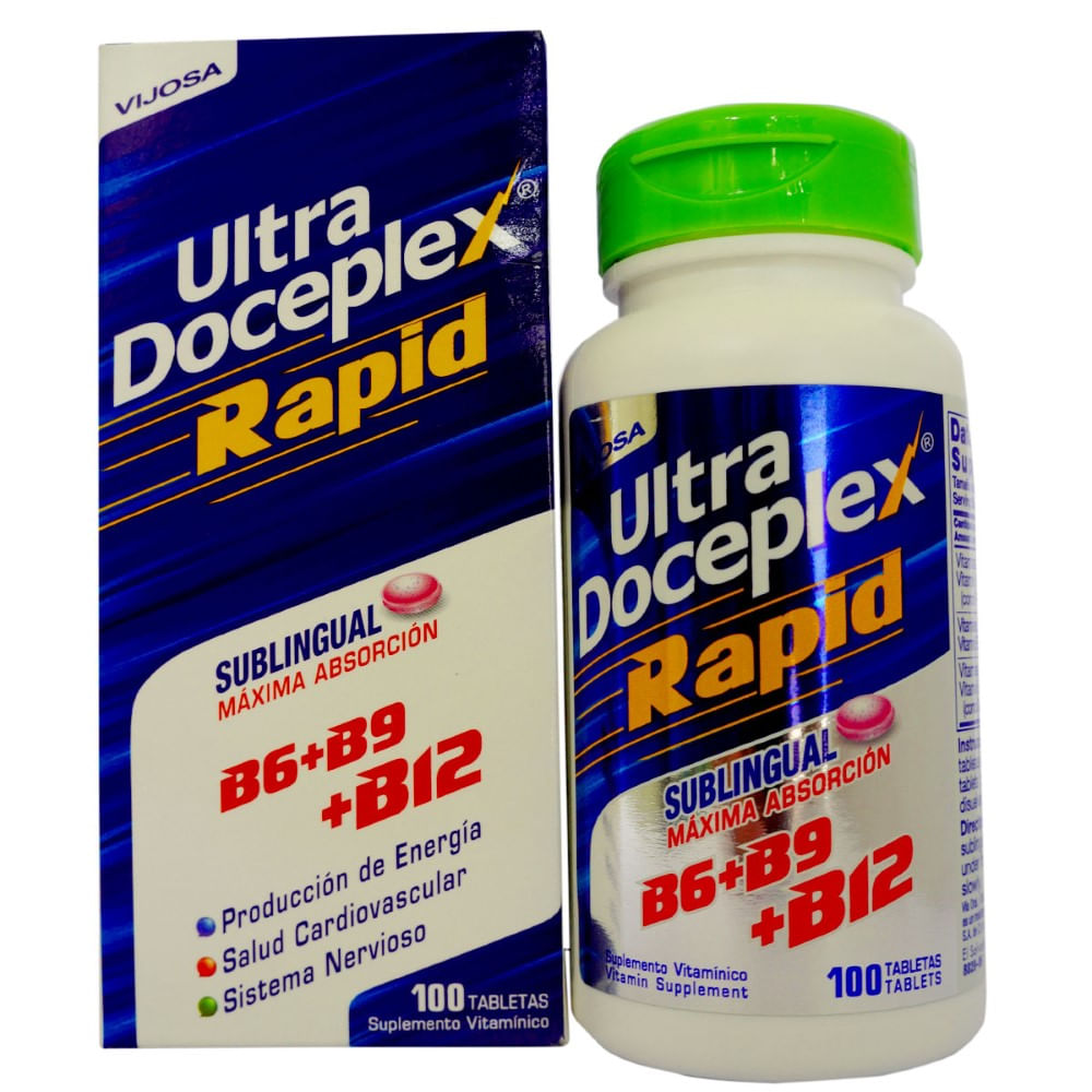 Ultra doceplex rapid sublingual x 100 tabletas - Siman El Salvador