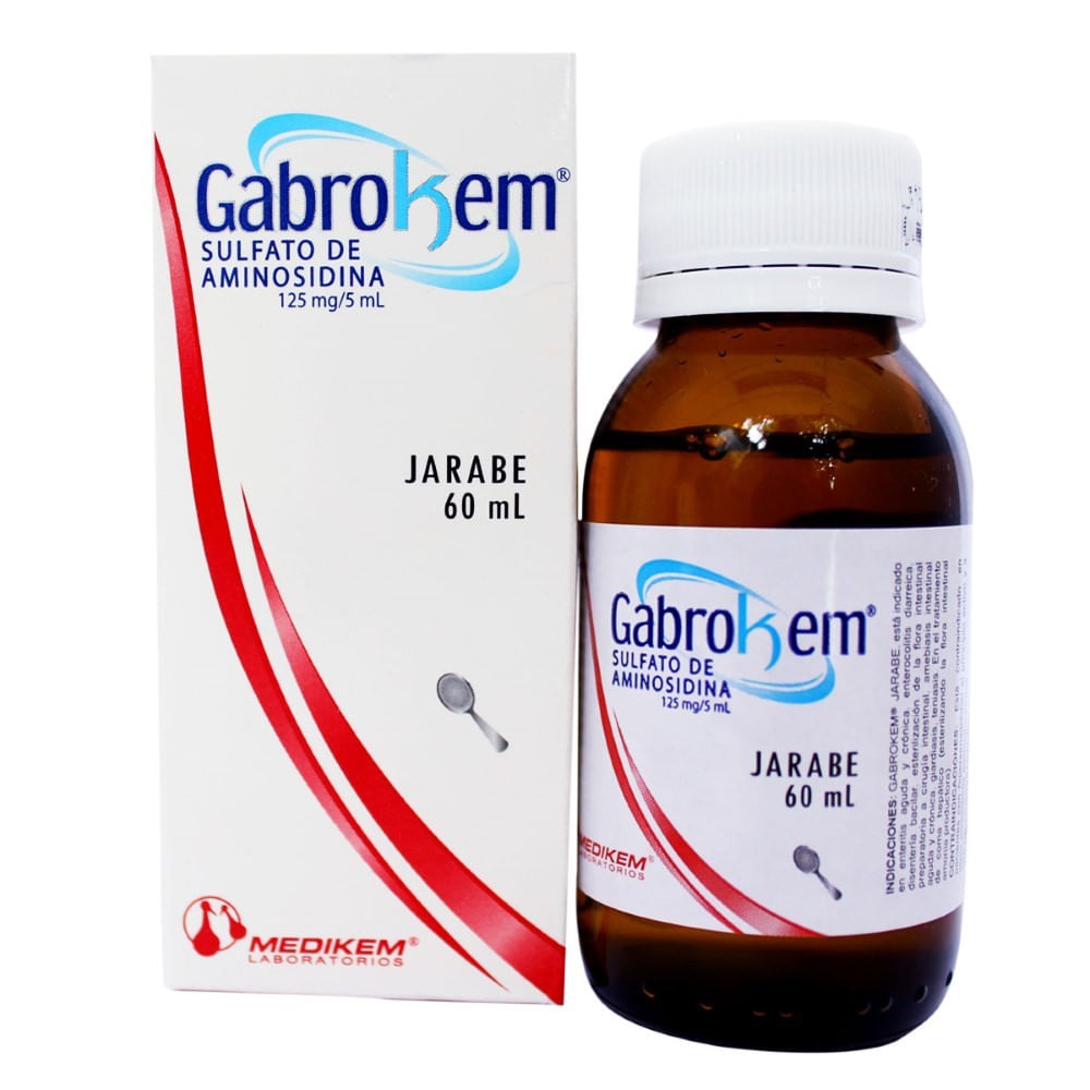 Gabrokem jarabe 25mg frasco x 60ml