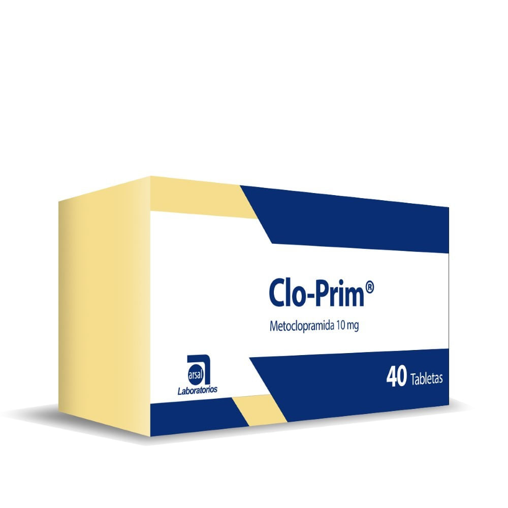 Clo-prim 10mg x 40 tabletas - Siman El Salvador