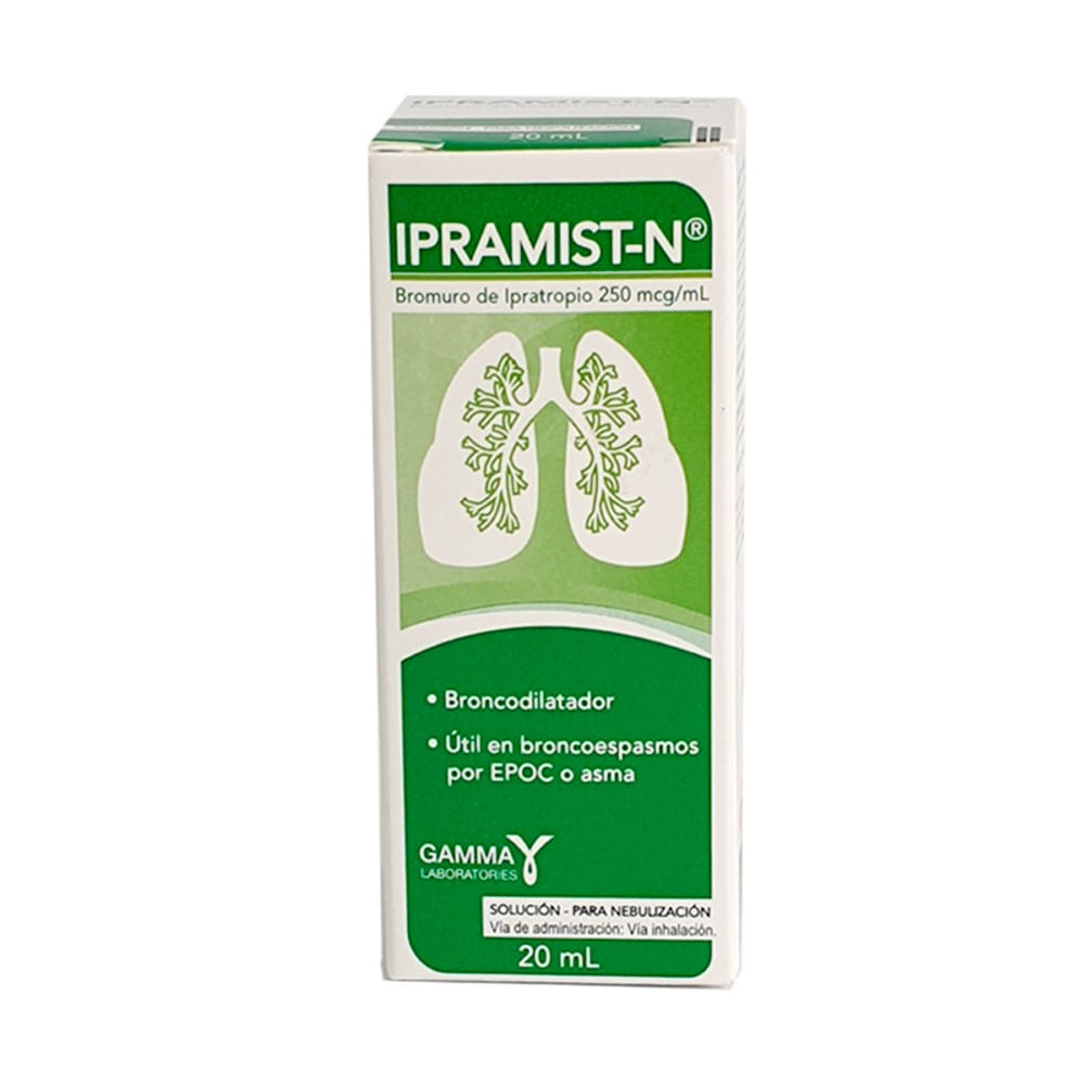 Ipramist-n 250mcg solucion para nebulizar x 20ml - Siman El Salvador