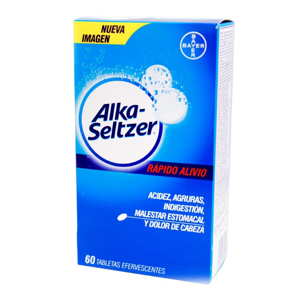 Alka-seltzer x 60 tabletas efervescentes - Siman El Salvador