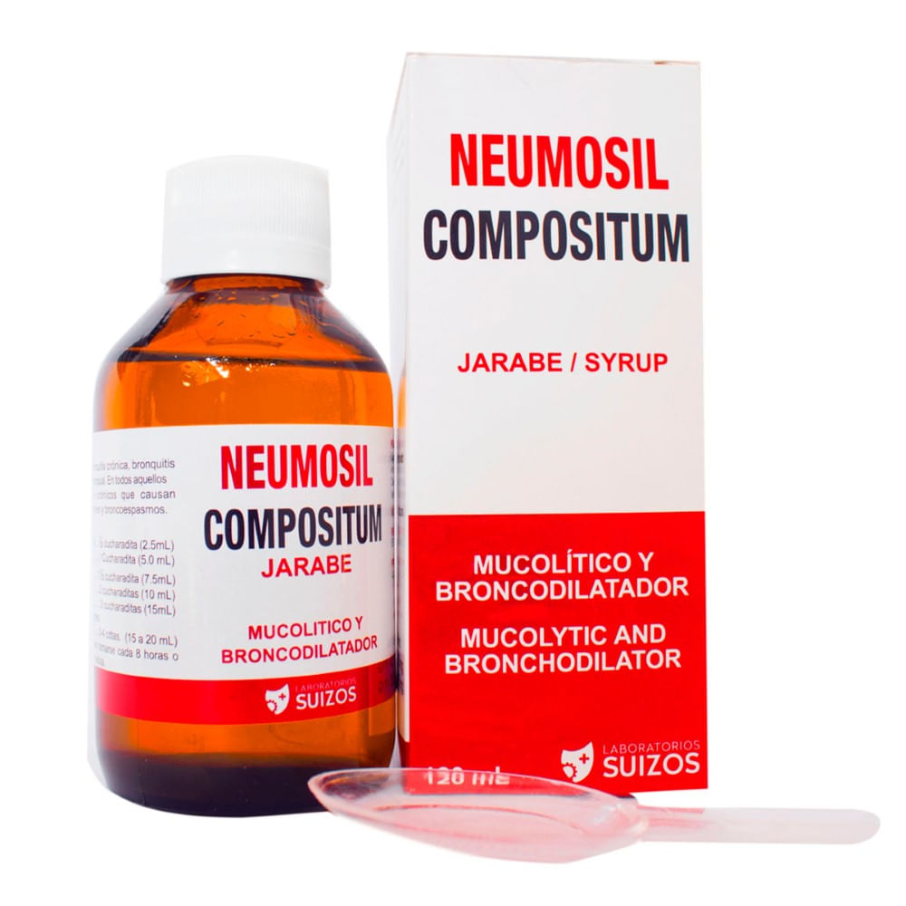 Neumosil compositum jarabe 120ml(ambroxol+clembut) - Siman El Salvador