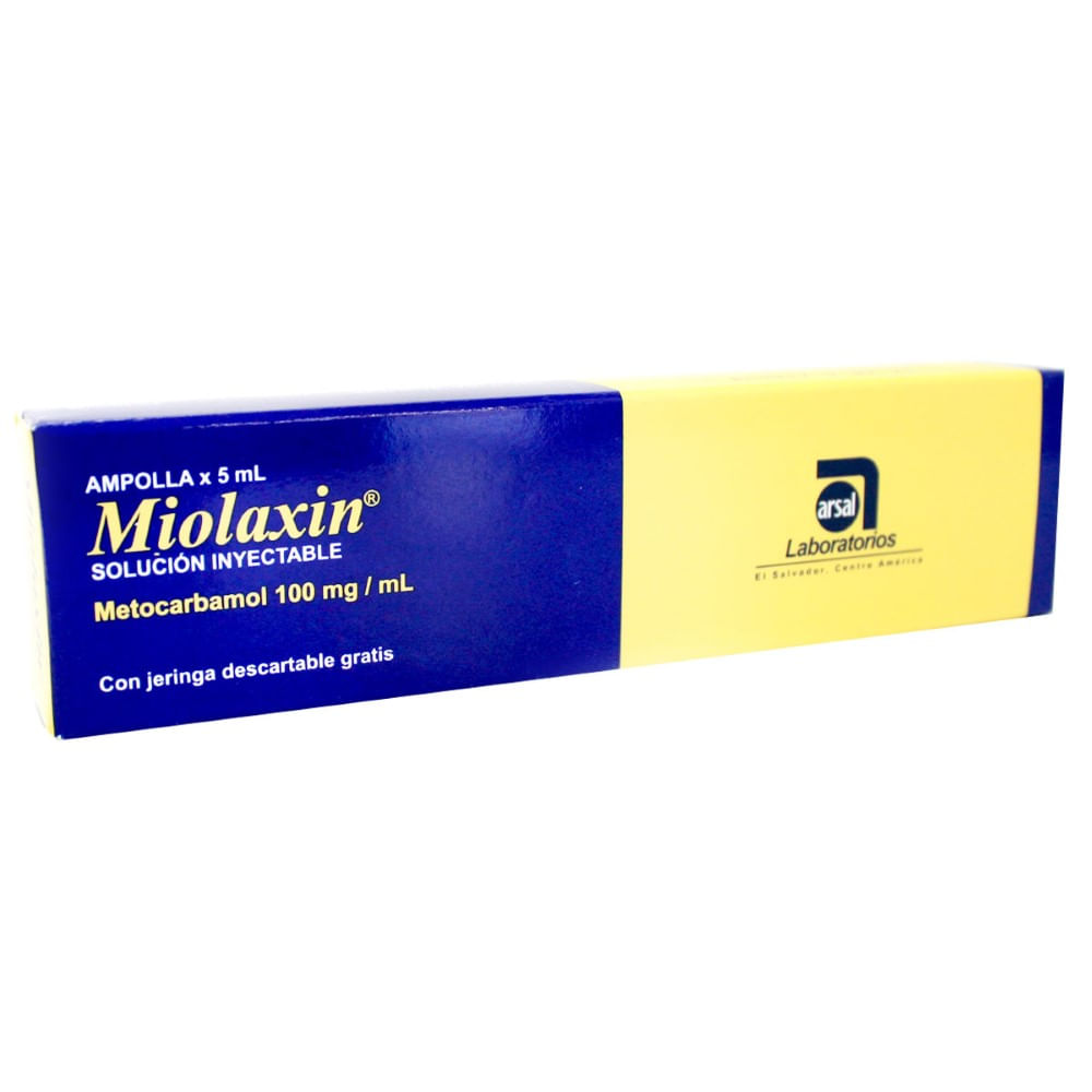 Miolaxin 100mg/ml inyectable x ampolla 5ml - Siman El Salvador