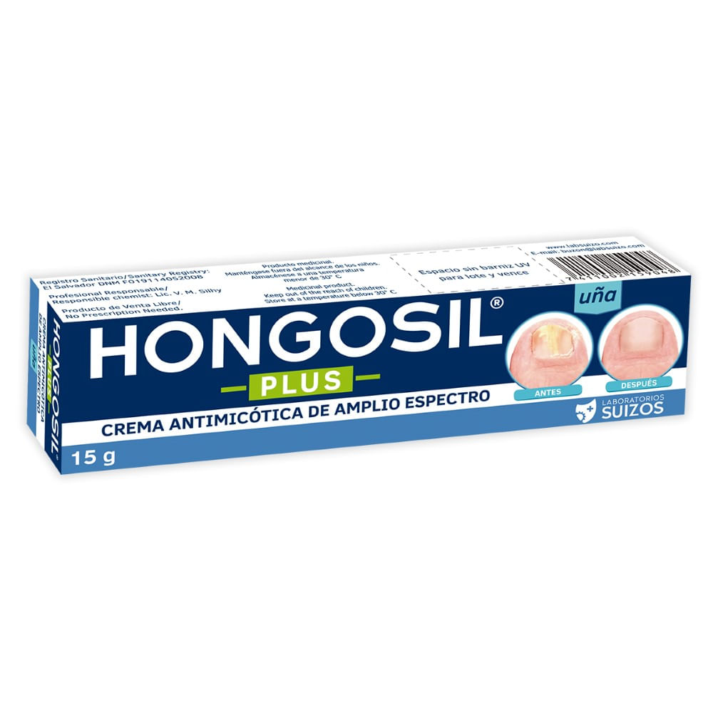 Hongosil plus crema 15 gramos (clotrimazol+undec) - Siman El Salvador