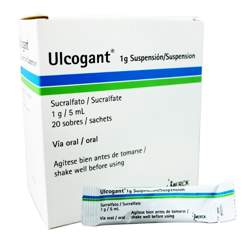 Ulcogant 1g/5ml suspension x 20 sobres - Siman El Salvador