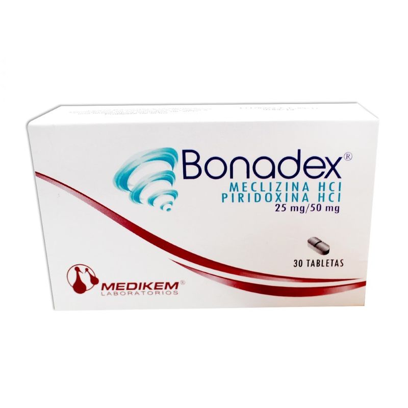 Bonadex 25mg/50mg x 30 tabletas - Siman El Salvador