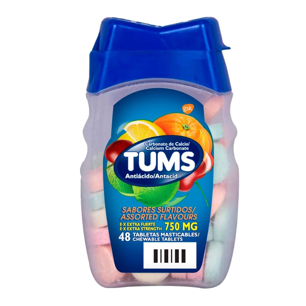 Tums sabores surtidos x 48 tabletas - Siman El Salvador