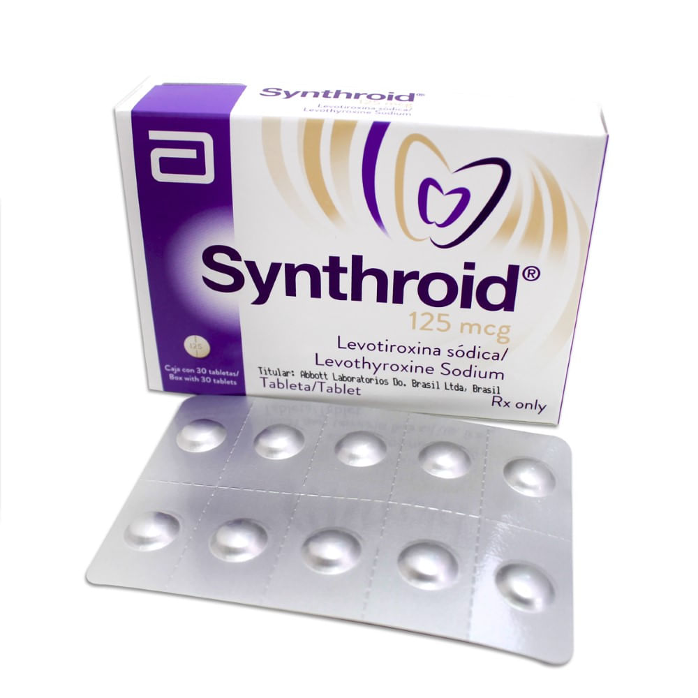 Synthroid 125mcg x 30 tabletas