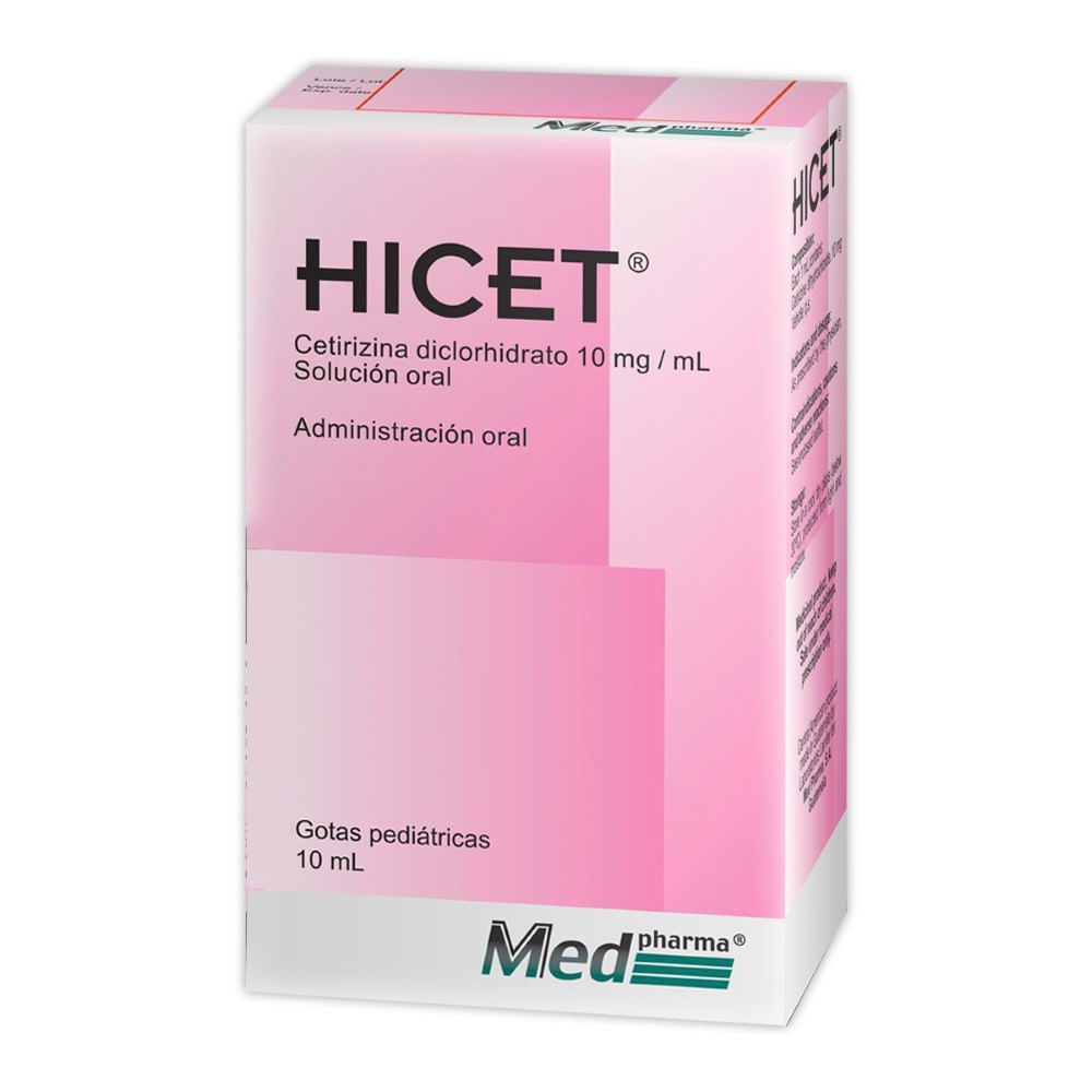 Hicet 10mg gotas pediatricas x 10ml