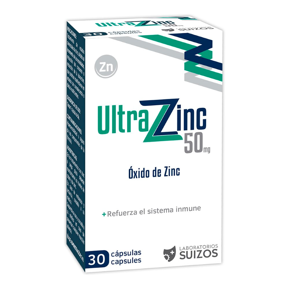 Ultra zinc 50mg x 30 capsulas - Siman El Salvador