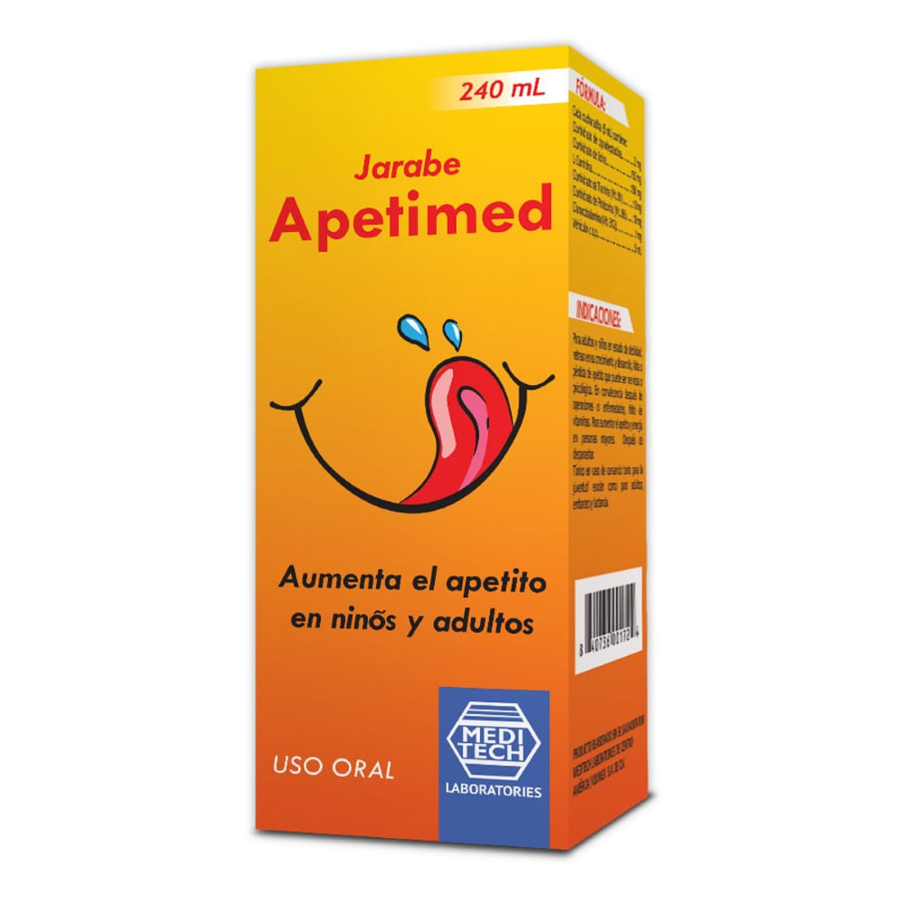Apetimed jarabe frasco x 240 ml - Siman El Salvador