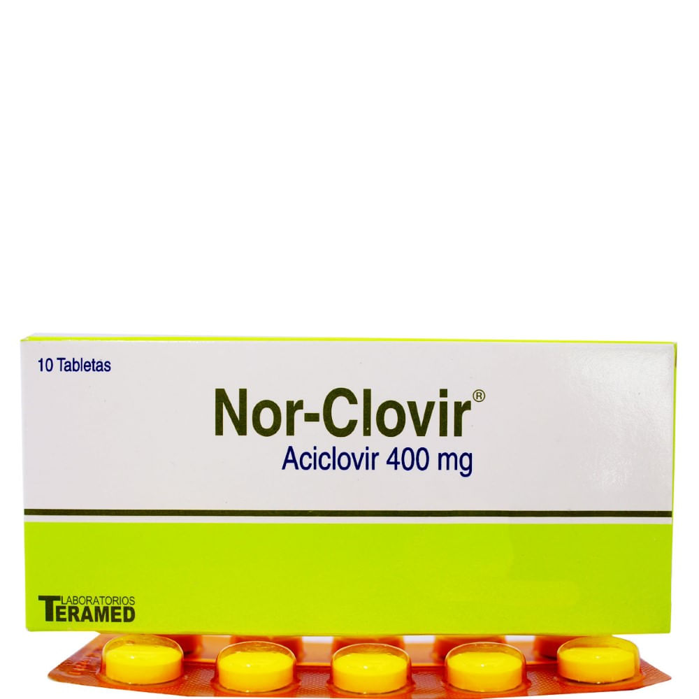 Nor-clovir 400mg x 10 tabletas - Siman El Salvador
