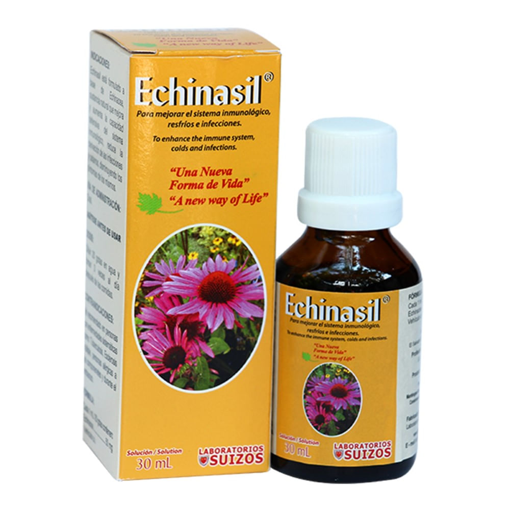 Echinasil gotas natural orales frasco 30ml - Siman El Salvador