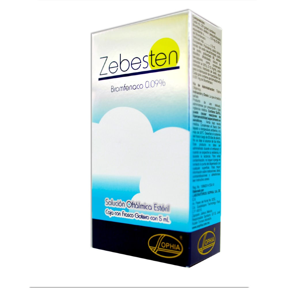 Zebesten 0.09% solucion oftalmica 5ml - Siman El Salvador