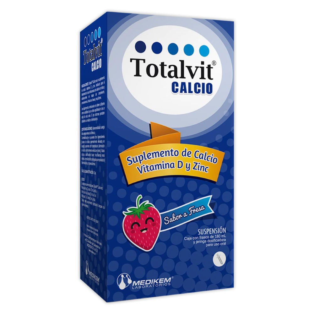 Totalvit calcio suspension 180ml - Siman El Salvador