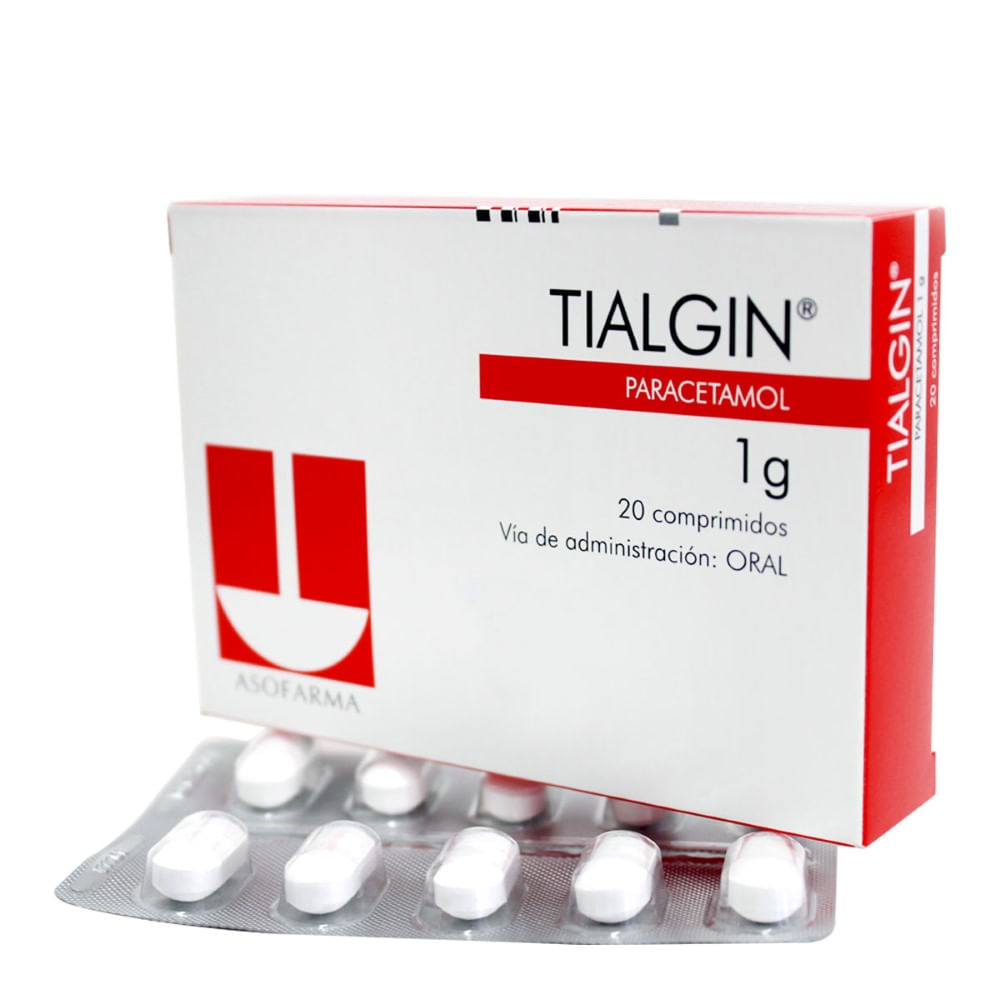 Tialgin 1 gr x 20 comprimidos - Siman El Salvador