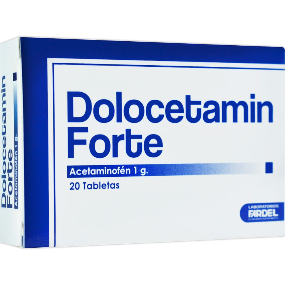 Dolocetamin forte 1 gramo x 20 tabletas