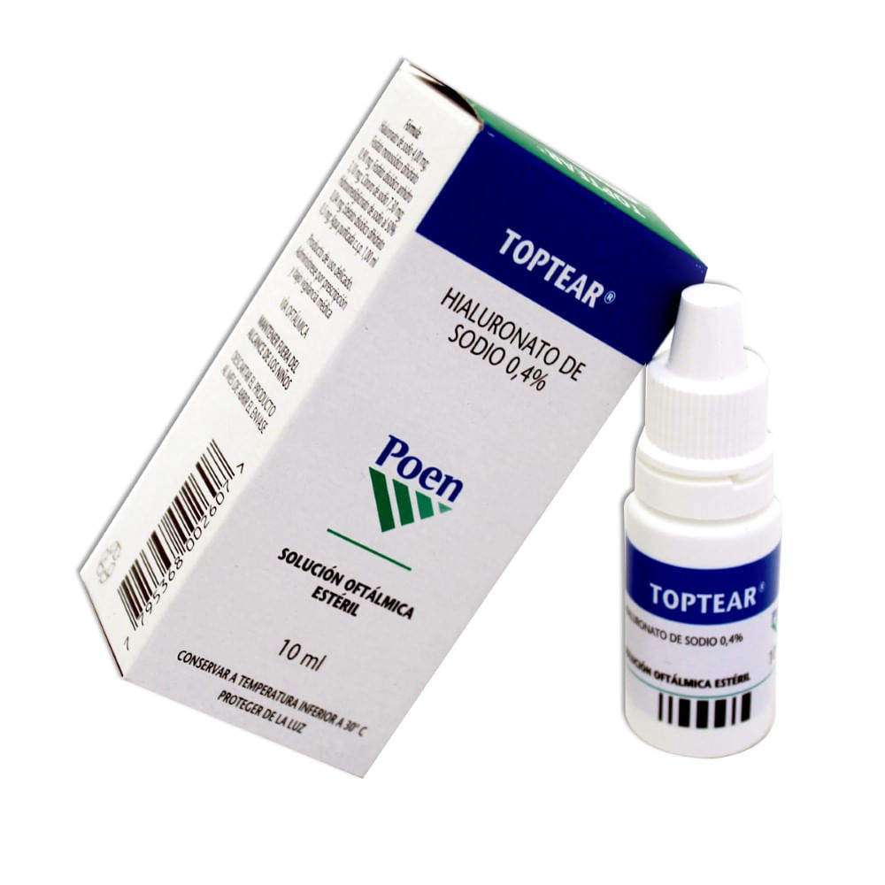 Toptear gotas oftalmicas frasco x 10 ml
