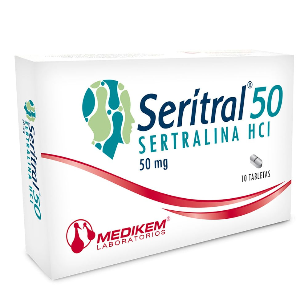 Seritral 50 mg caja x 10 tabletas - Siman El Salvador