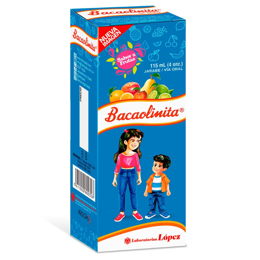 Bacaolinita jarabe 115ml - Siman El Salvador