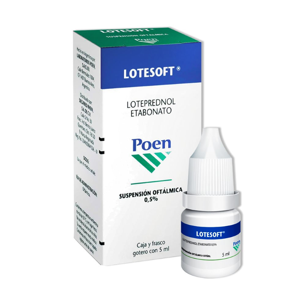 Lotesoft suspension oftalmica al 0.5% frasco x 5ml