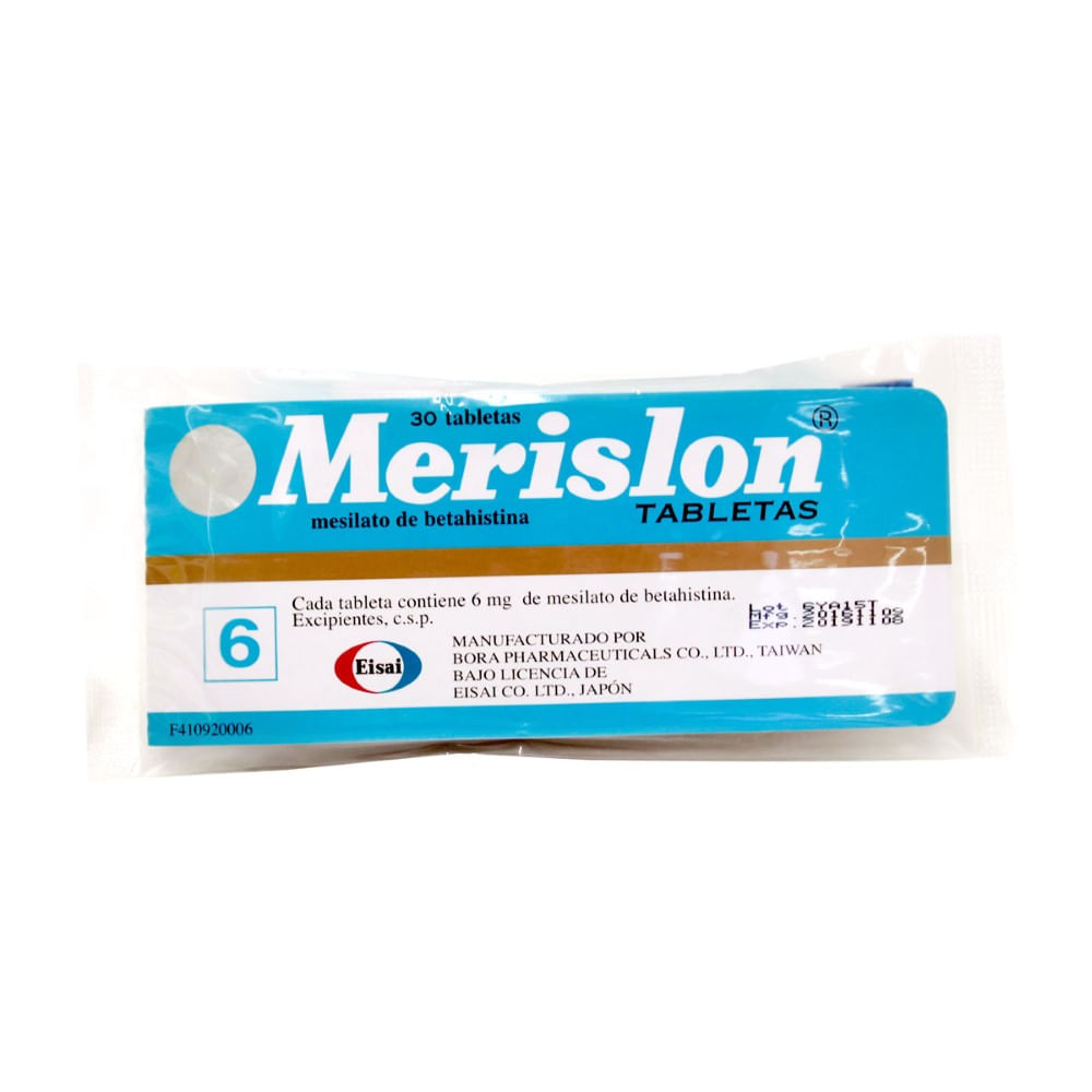 Merislon x 30 tabletas