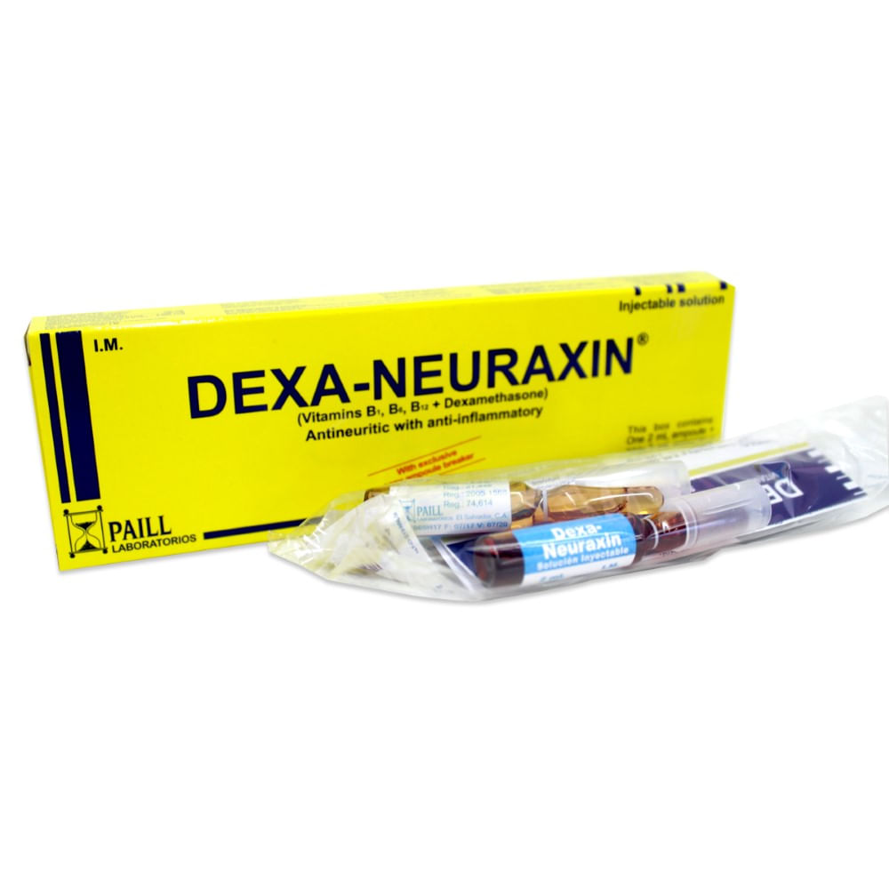 Dexa-neuraxin ampolla 1ml+2ml - Siman El Salvador