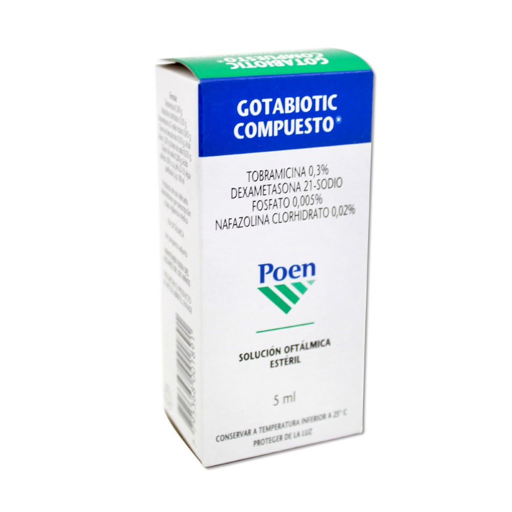 Gotabiotic compuesto solucion oftalmica x 5 ml - Siman El Salvador