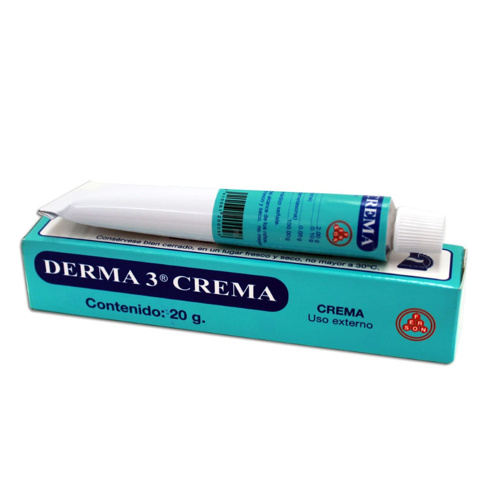 Derma 3 crema tubo x 20 gramos - Siman El Salvador