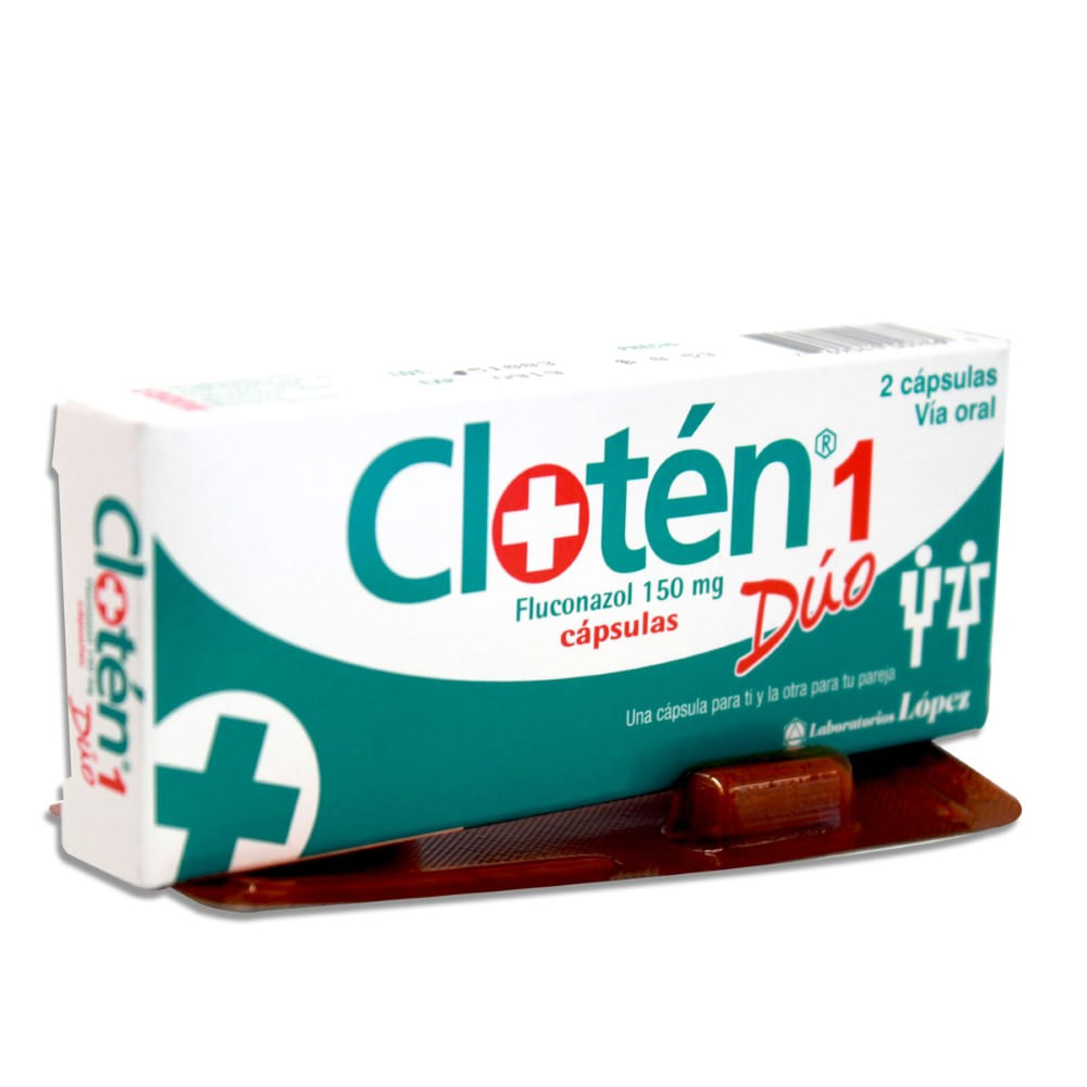 Cloten 1 duo 150mg x 2 capsulas - Siman El Salvador