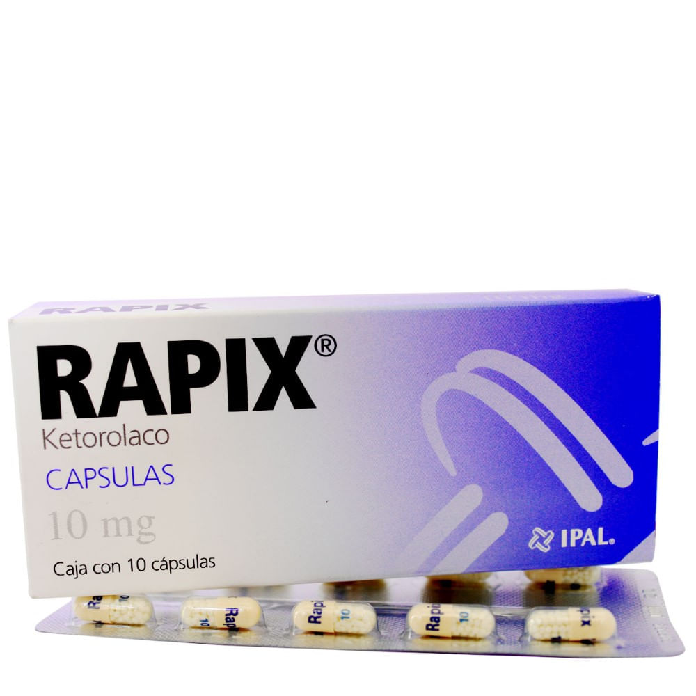Rapix 10mg x 10 capsulas - Siman El Salvador