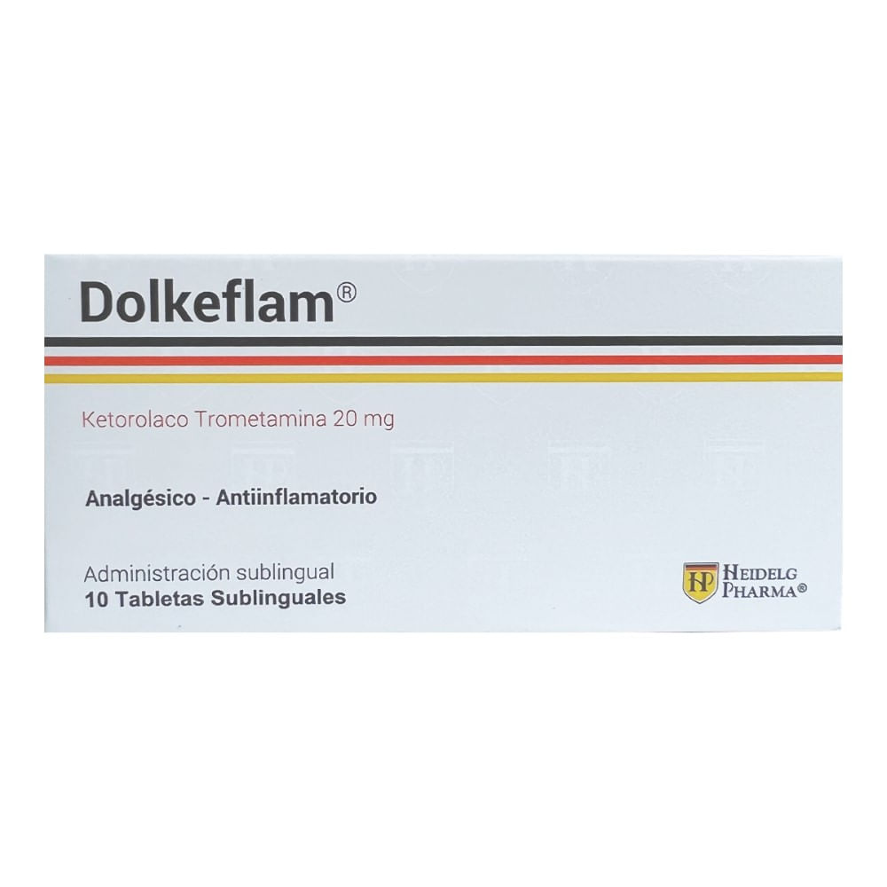 Dolkeflam 20mg x 10 tabletas sublinguales - Siman El Salvador