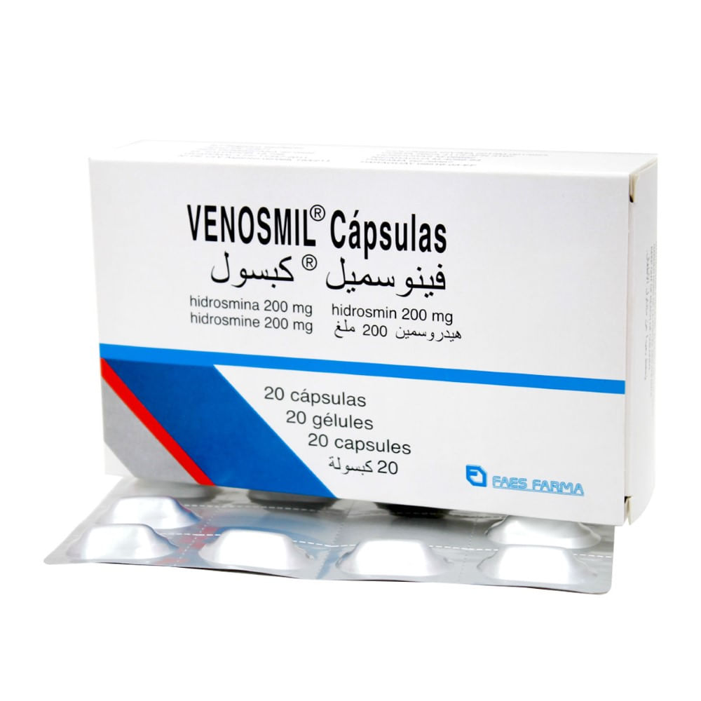 Venosmil 200mg x 20 capsulas - Siman El Salvador