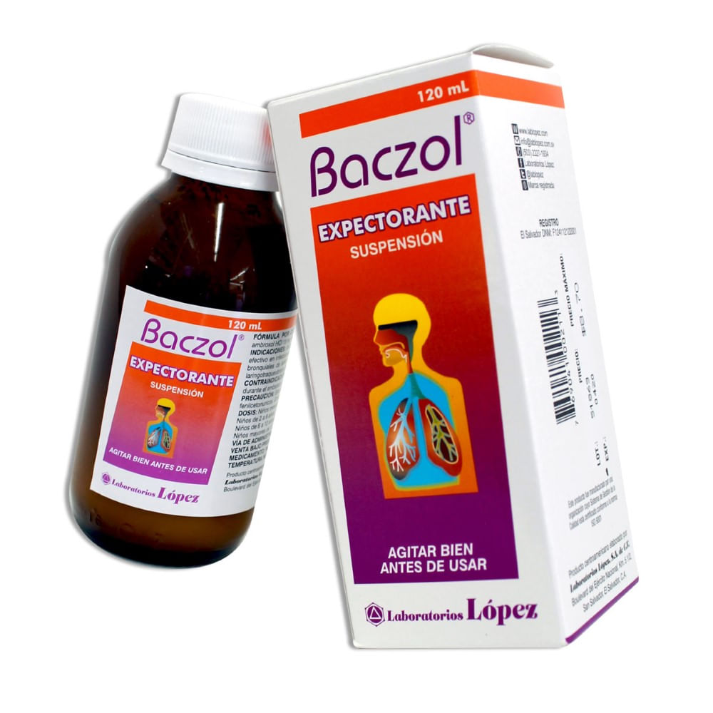 Baczol balsamico expectorante frasco x 120ml - Siman El Salvador