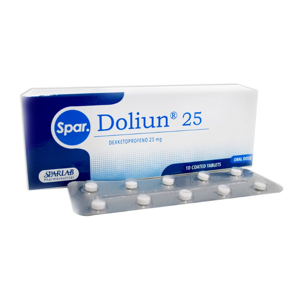 Spar-doliun 25mg x 10 tabletas - Siman El Salvador
