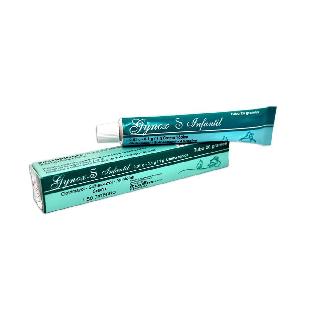 Gynox-s infantil crema tubo x 20 gramos - Siman El Salvador