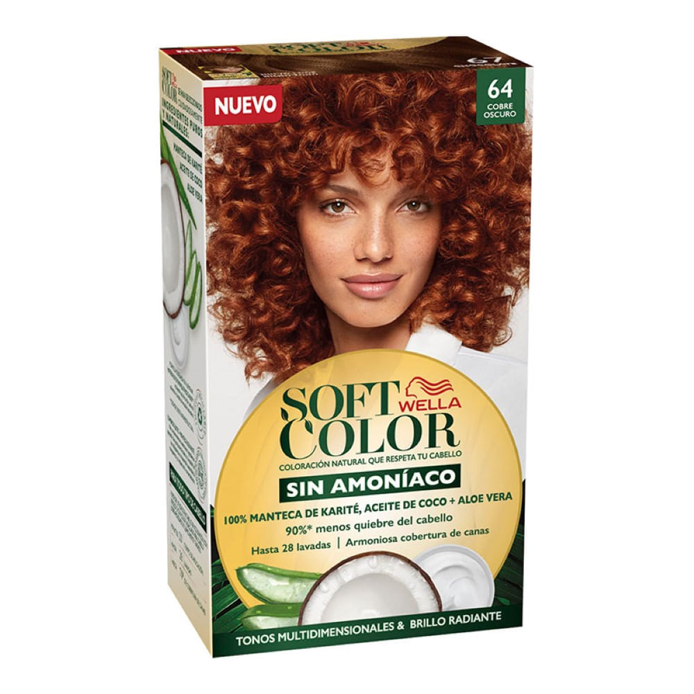 Tinte soft color new kit 64 cobre oscuro - Siman El Salvador