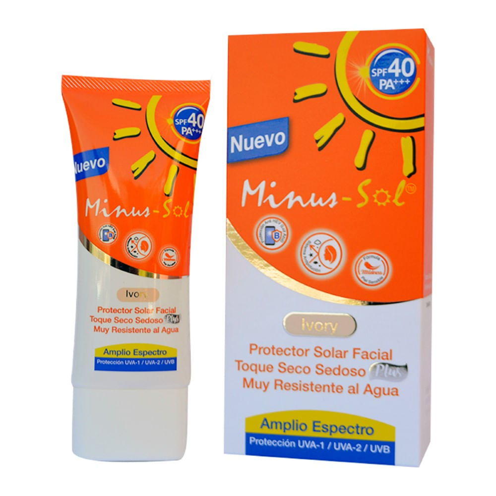 Minus-sol ivory spf 40 pa tubo x 50 gramos - Siman El Salvador