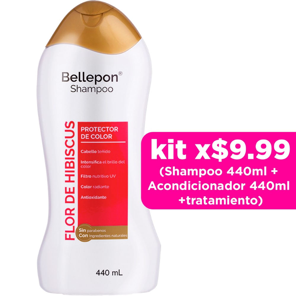 Shampoo bellepon protector de color 440ml - Siman El Salvador