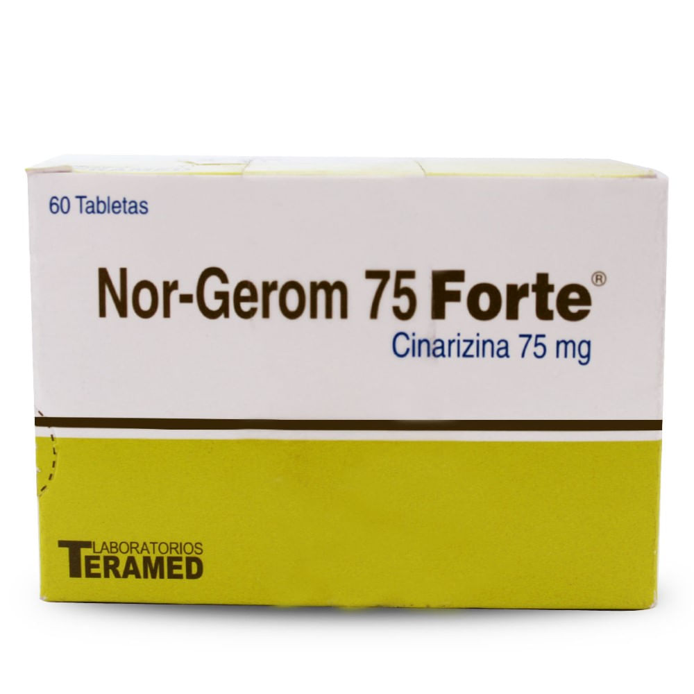 Nor-gerom forte 75mg x 60 tabletas - Siman El Salvador