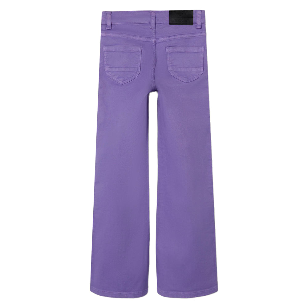 Pantalon pernera ancha morado asper purple de niña