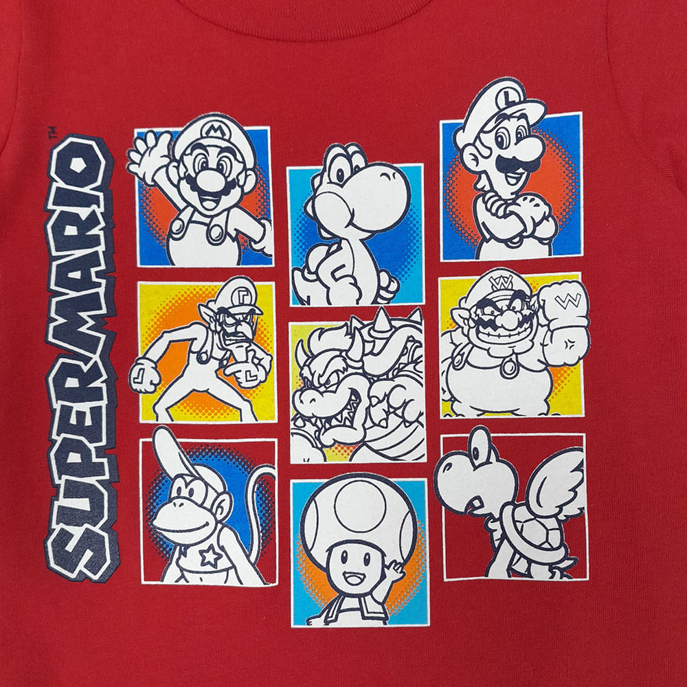 Camiseta roja con estampado de Super Mario para niño - Siman El Salvador