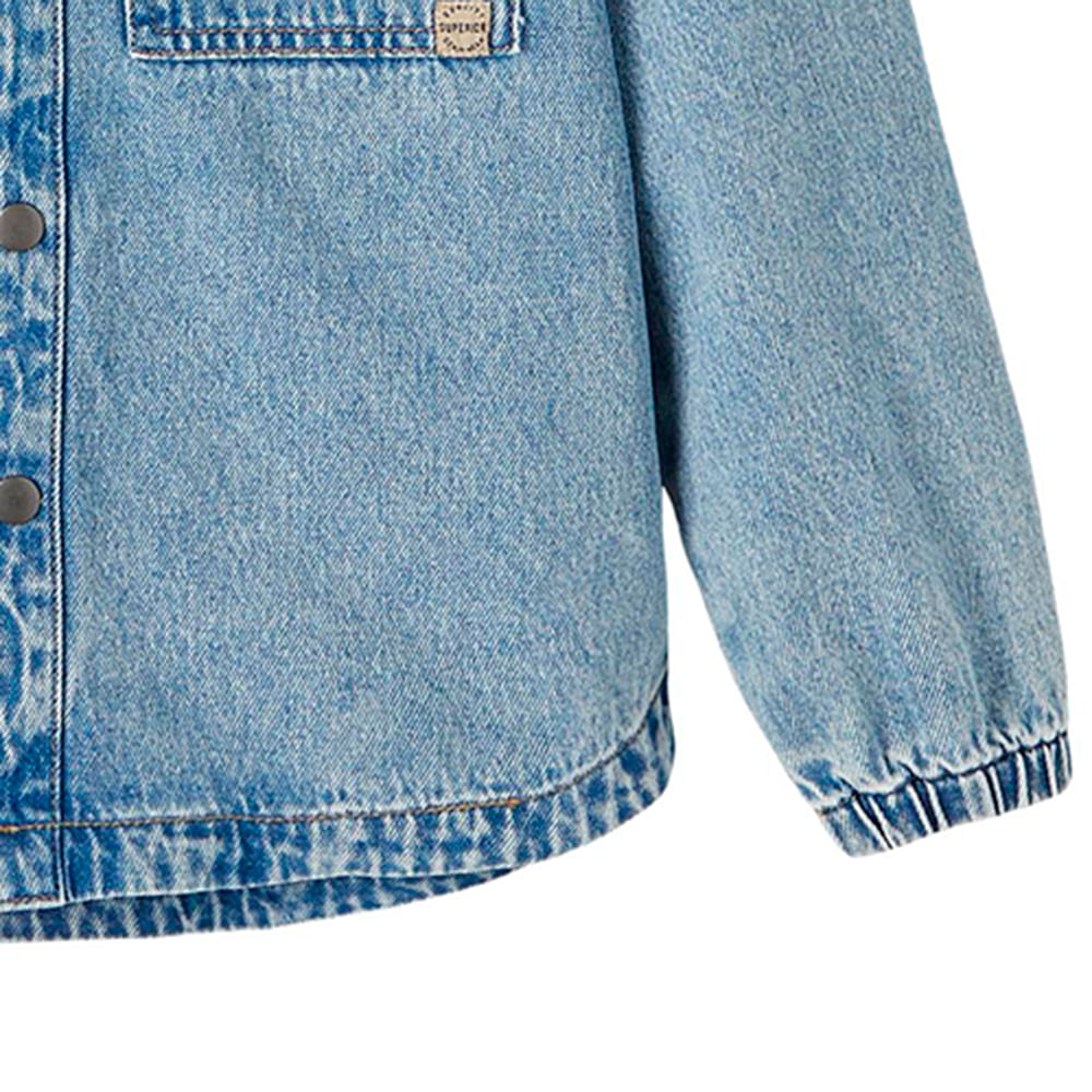 Camisa azul medium blue denim de niño - Siman El Salvador