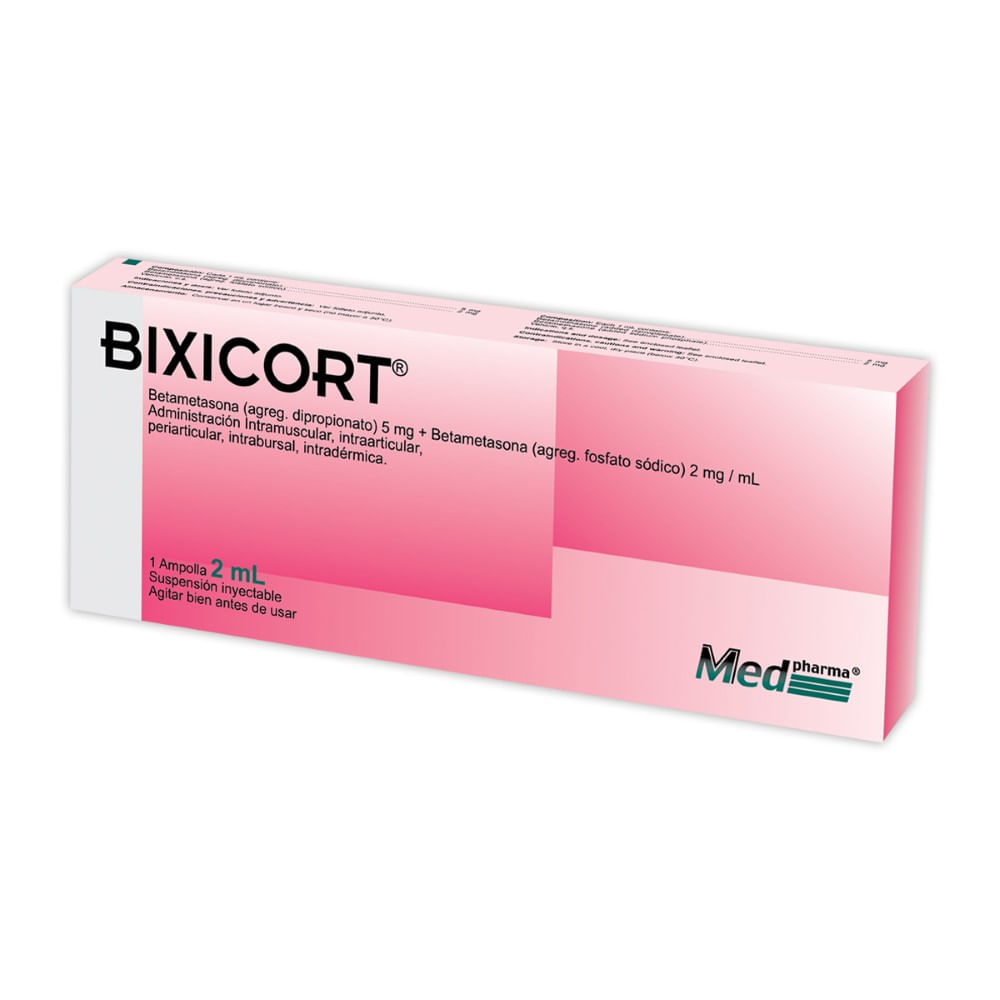 Bixicort 5mg/2mg/ml inyectable x ampolla 2ml - Siman El Salvador