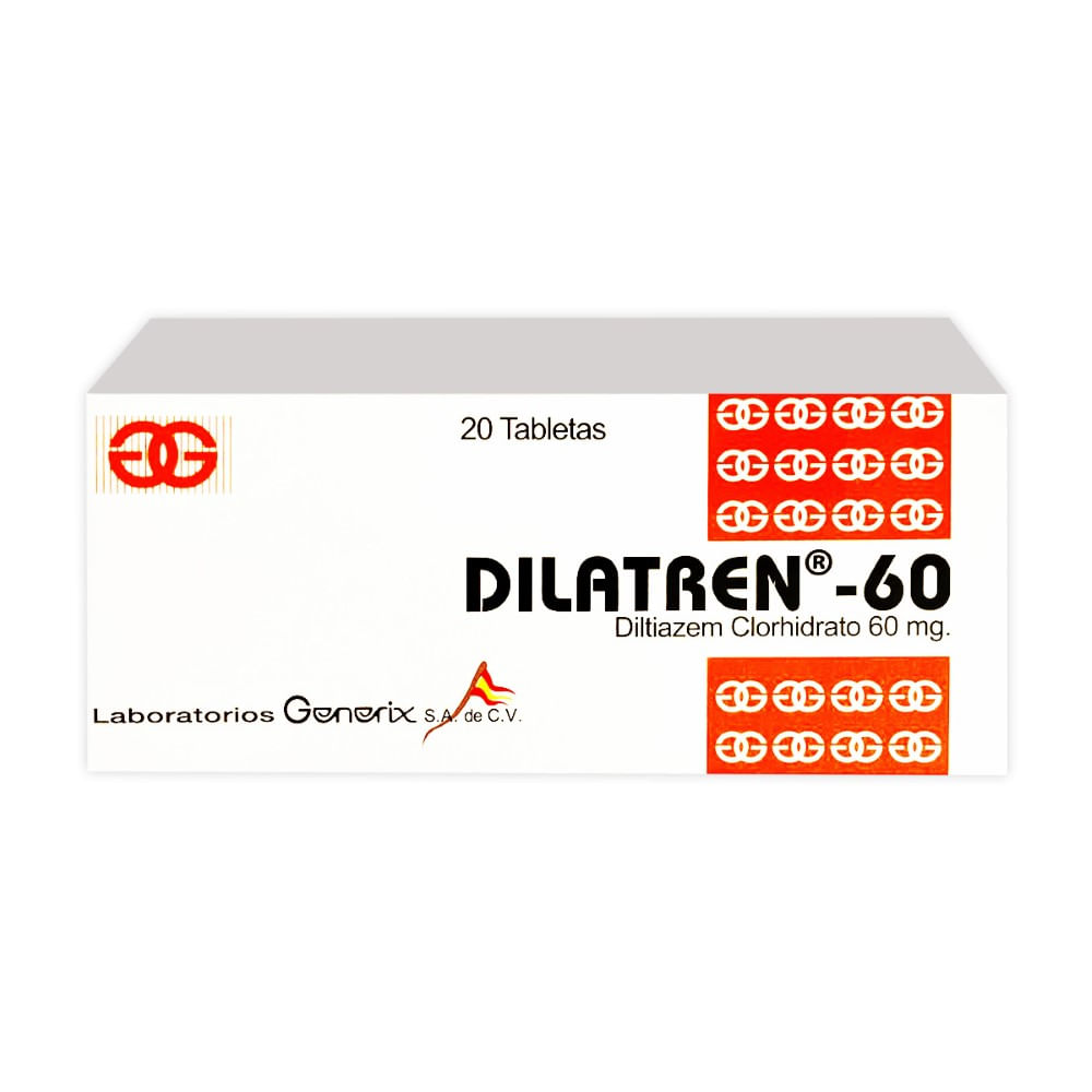 Dilatren-60mg x 20 tabletas - Siman El Salvador