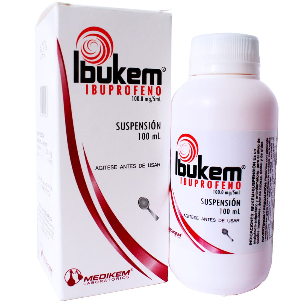 Ibukem 100mg/5ml suspension frasco x 100ml - Siman El Salvador