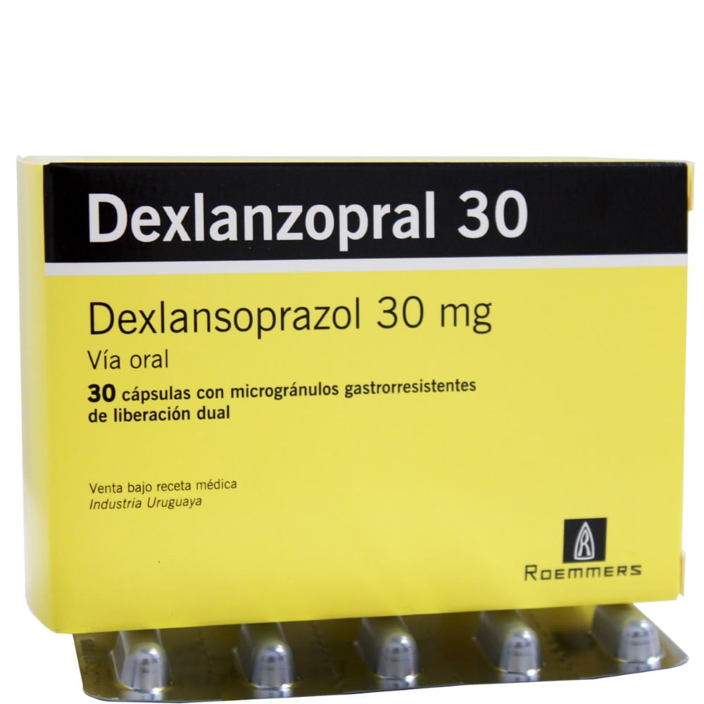 Dexlanzopral 30mg x 30 capsulas