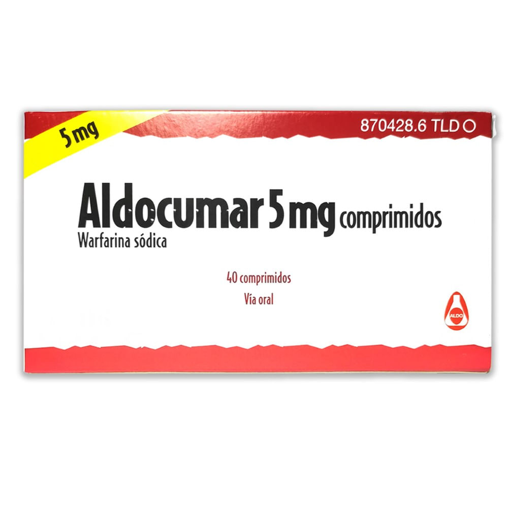 Aldocumar 5mg x 40 comprimidos - Siman El Salvador